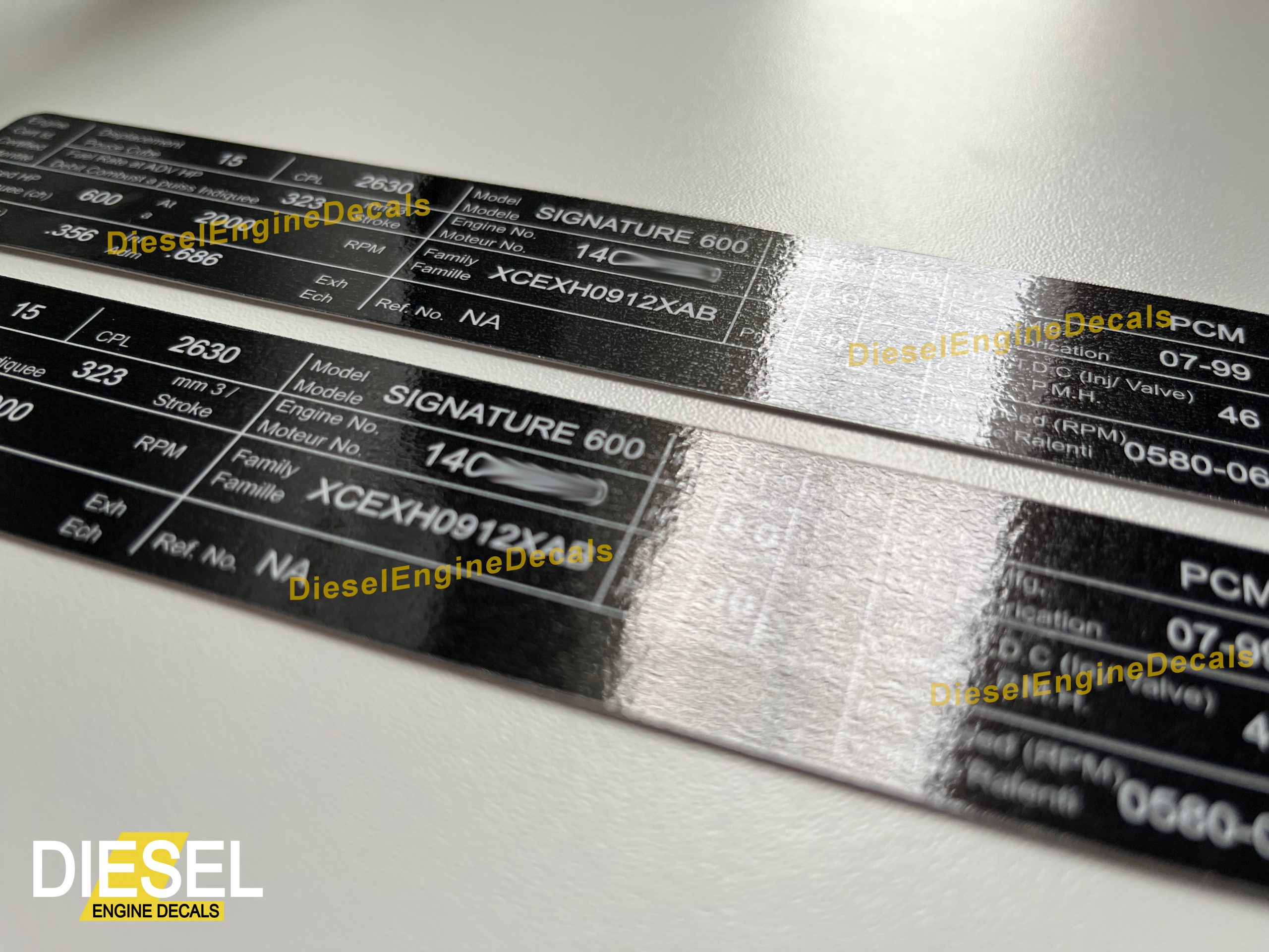 Cummins ISX Signature 600 Engine Valve Cover Decal Sticker set 1999 ...